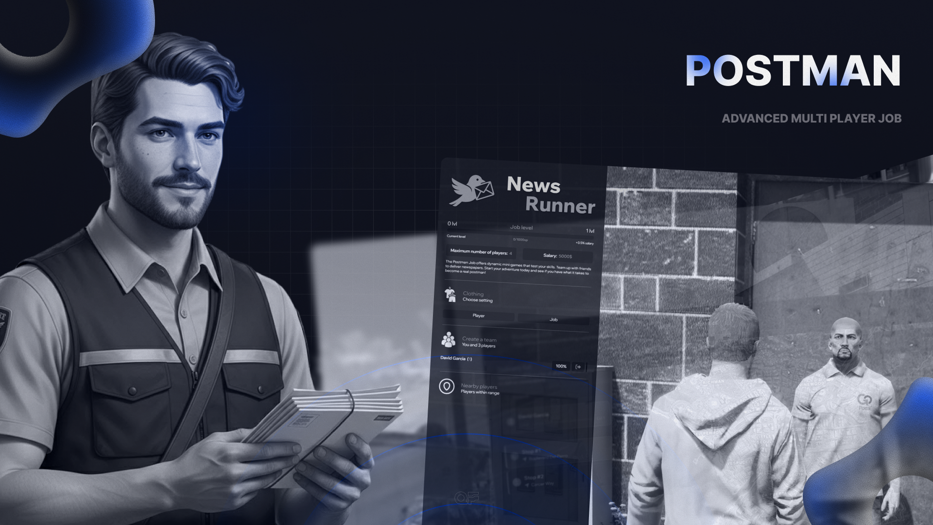 Postman Multiplayer Job - QF Developers