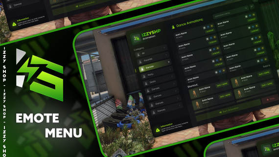 izzy Scripts · [Emote Menu] OPENSOURCE QBCORE ESX QBOX
