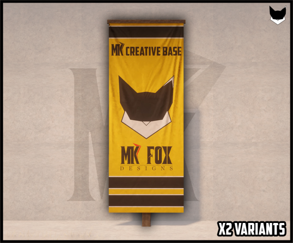 MK FOX DESIGNS · Standard Banners