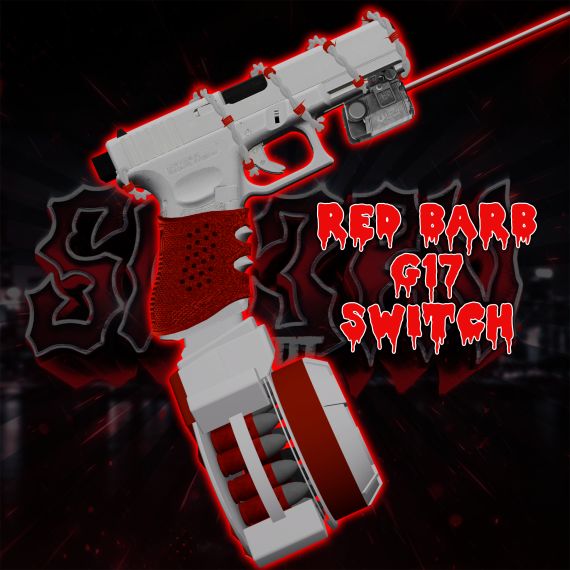SW3RV DEPT · RED BARB G17 W/ SWITCH