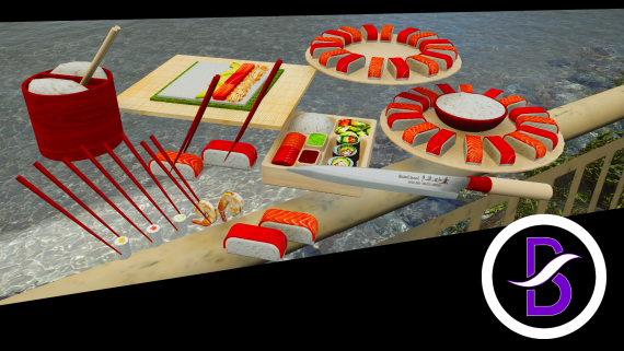 BLUE X FM | Sushi Props V2