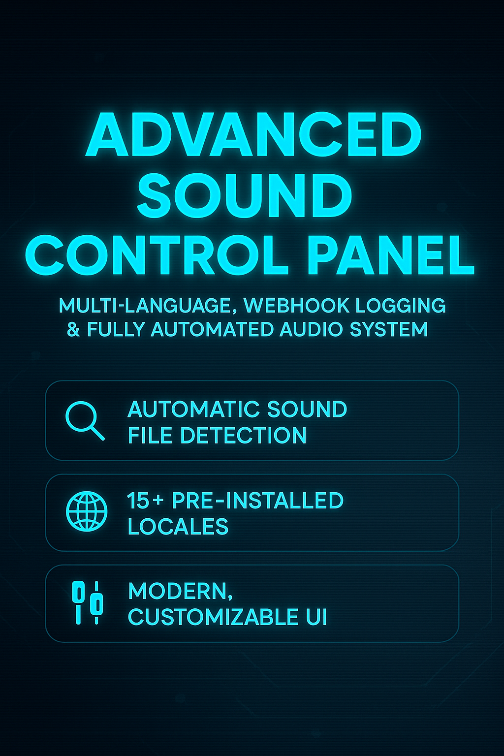 VortexBey · ADVANCED SOUND CONTROL PANEL