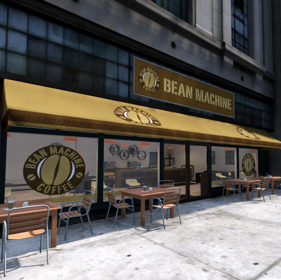 Kananugetti · Bean machine kahvila