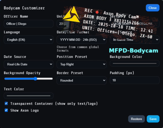 MFPD Store · MFPD-Bodycam