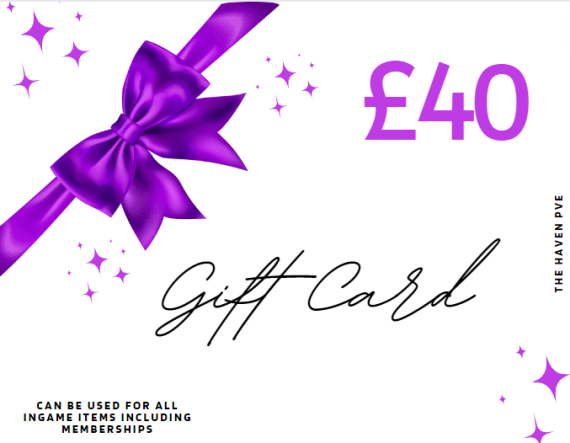 The Haven PVE | £40 Gift Card