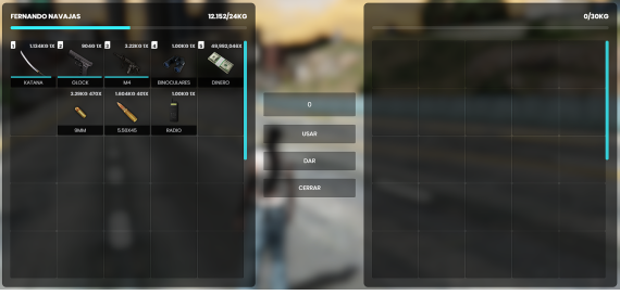 martodev · ox_inventory reskin blue