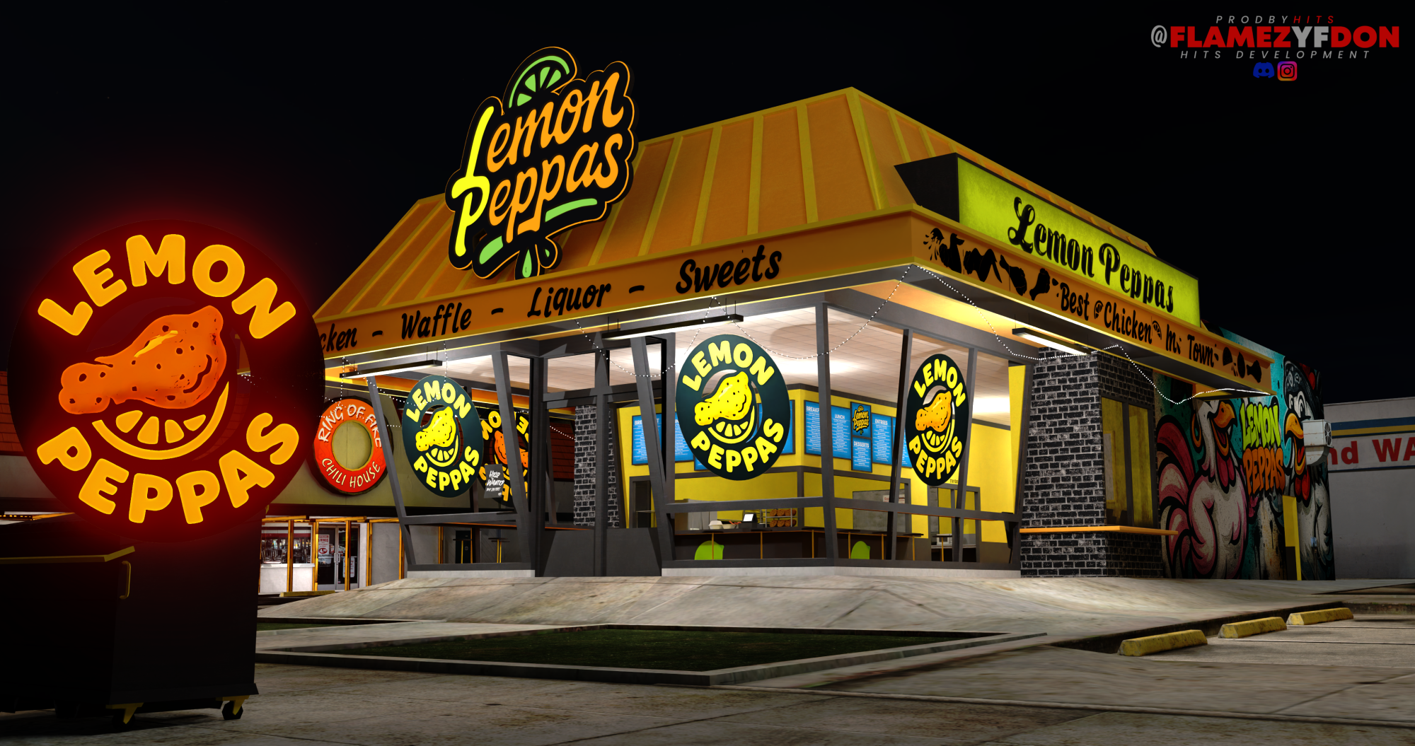 ProdByHITS (HITS Development) · [FIVEM MLO] LEMON PEPPAS WINGSTOP [HITS ...