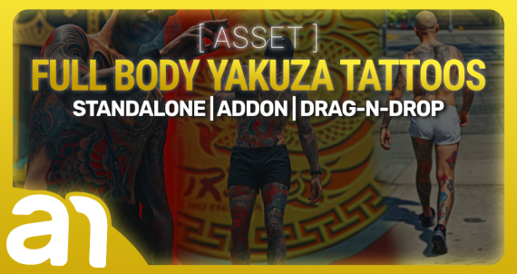 AN FiveM Scripts · Yakuza Full-Body Tattoos