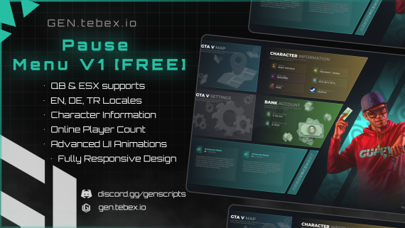 GenScripts | GEN Pause Menu | Escrow