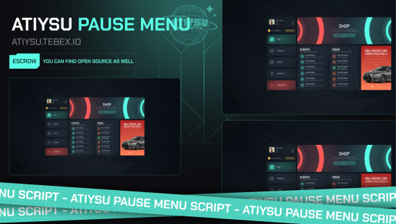 Premium FiveM Scripts | Pause Menu | Atiysu Scripts | Best ESX & QBCore Scripts