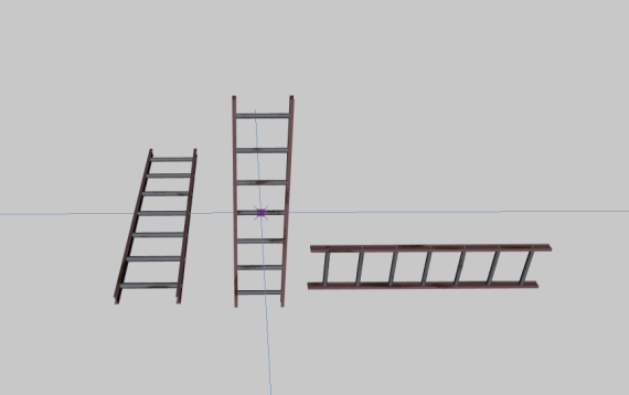 crazy eyes studio · Ladder Prop Pack (3 Variants) – Z3D Model