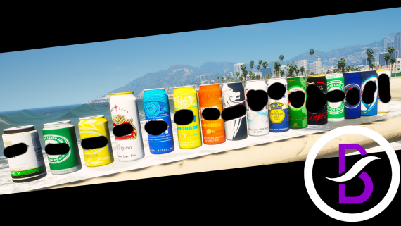 BLUE X FM | BEER CANS | PROPS