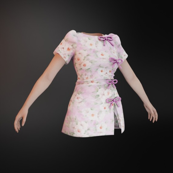 Pewe Studios Clothes · 067. UTI RIBBON DRESS [F]