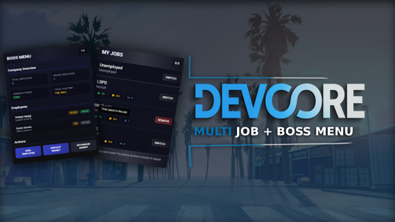 devcore · [ESX/QB/QBX] Multijob & Bossmenu