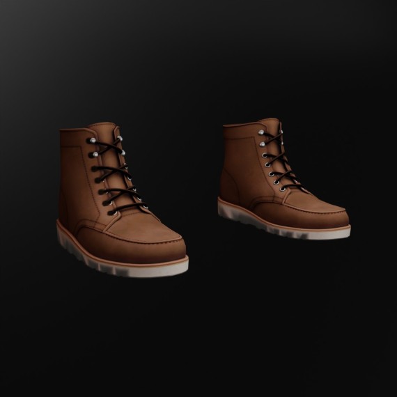 Pewe Studios Clothes · 003. RAISED LEATHER BOOTS [M]