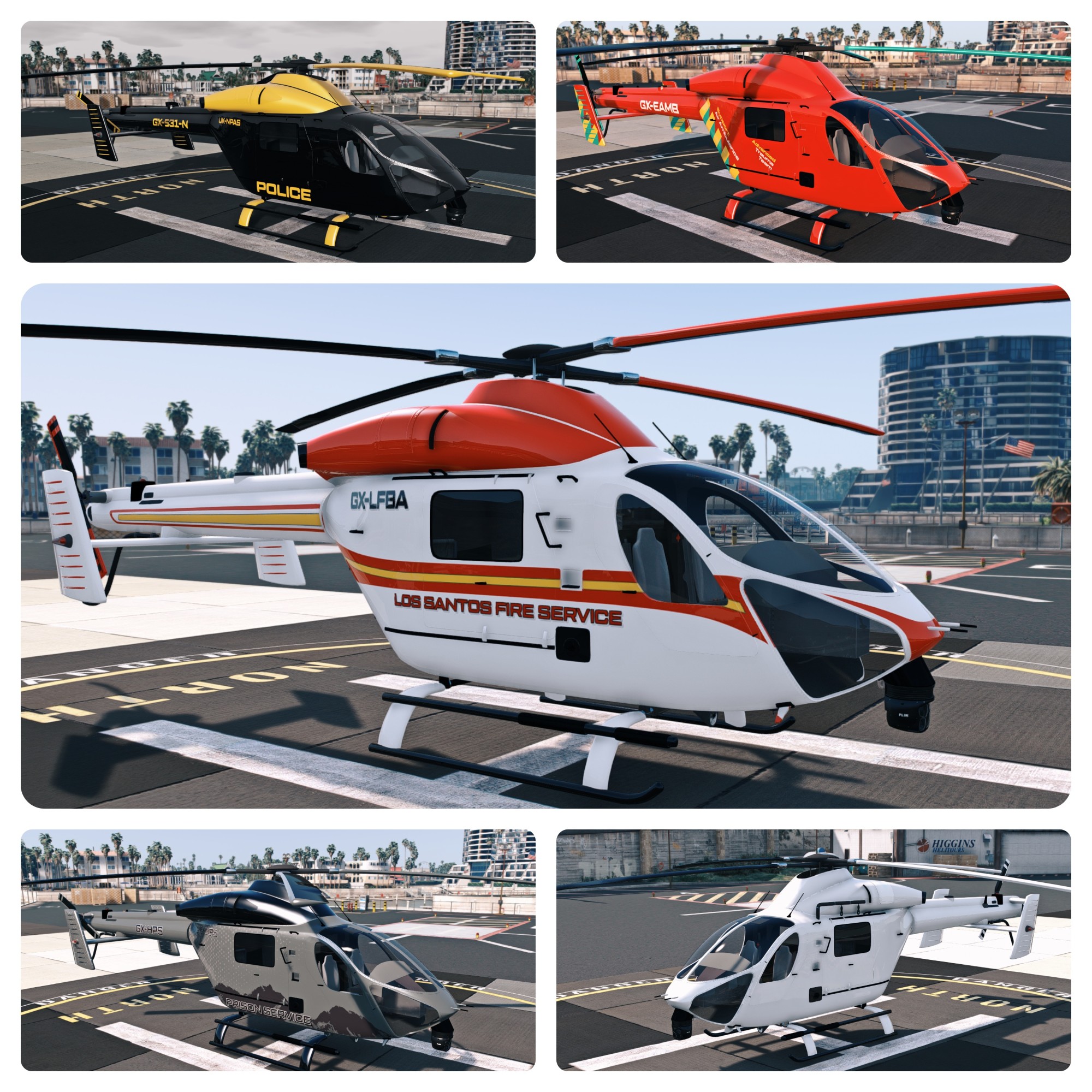 GX All in one Helicopter ( Civ / Fire Service / Ambulance / PD / Pri