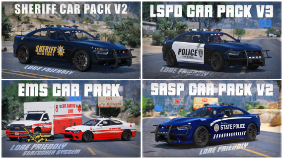 Nihan Development · FiveM Vehicles Package V2 | LSPD , BCSO , SASP , EMS