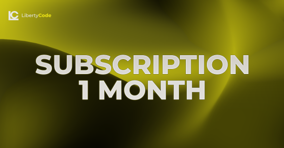 LibertyCode | Subscription - 1 MONTH