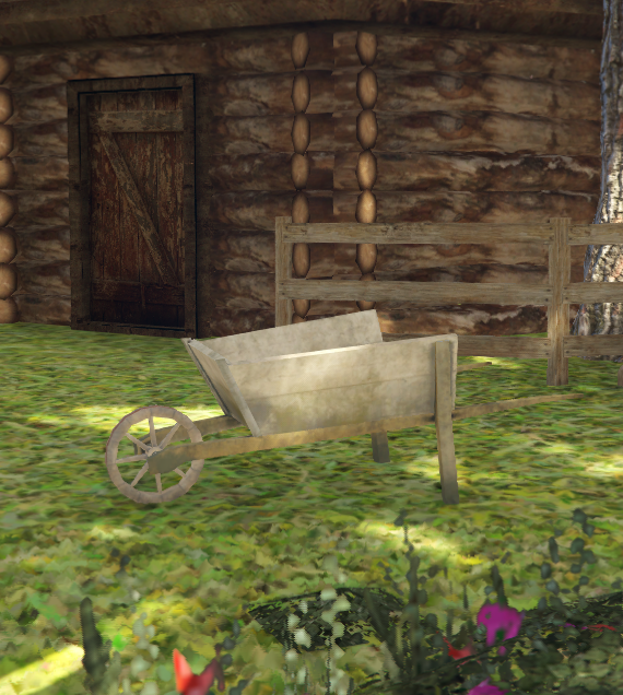 Croco Props · Wooden Wheelbarrow