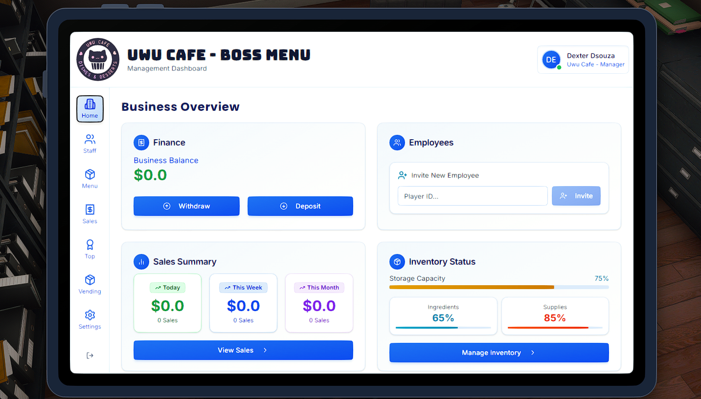 CRUX STUDIO · UWU CAT CAFE JOB V2