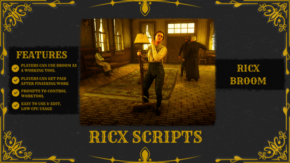 RicX RedM Scripts | Broom Work - RedM Scripts
