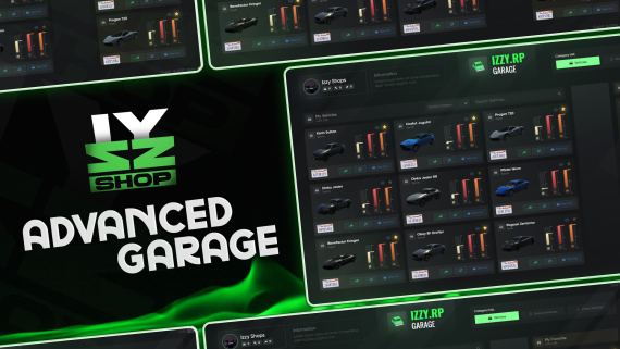 izzy Scripts · [Garage System] OPENSOURCE QBCORE ESX QBOX