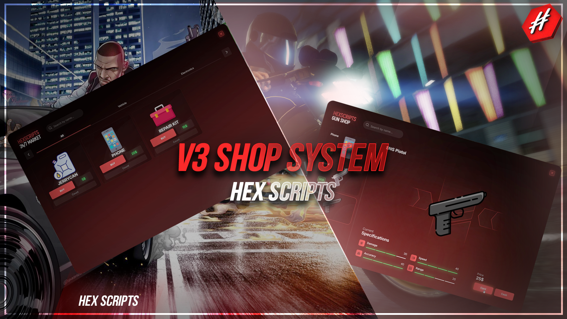 HEX SERVICE | [ESX] HEX SUPERMARKET SYSTEM V3