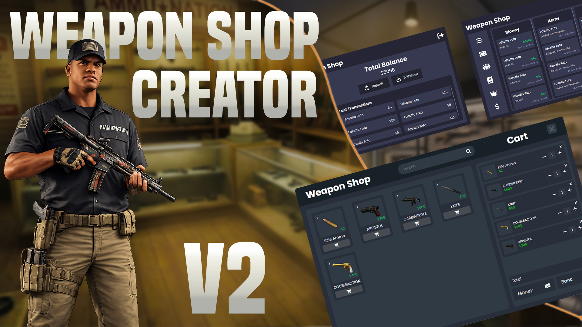 ftscripts · Weapon Shop Creator V2