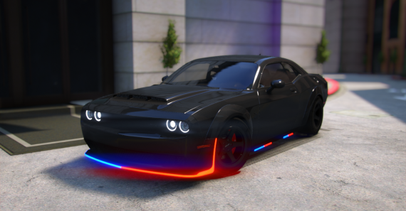 VERSUS CARS | Challenger S-R-T Police Modern Lights [NON-ELS]