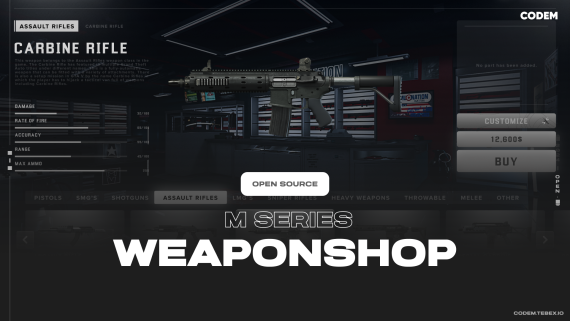 Codem mWeaponshop Open Souce | FiveM | Tebex | Script Browser | FiveM ...