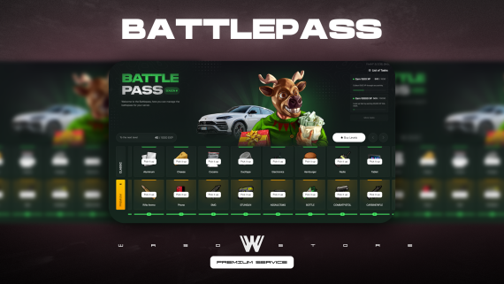 wasd High-Quality FiveM Scripts · Battlepass Script
