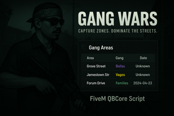 Durexio Scripts · [QBCore] Gang Wars System