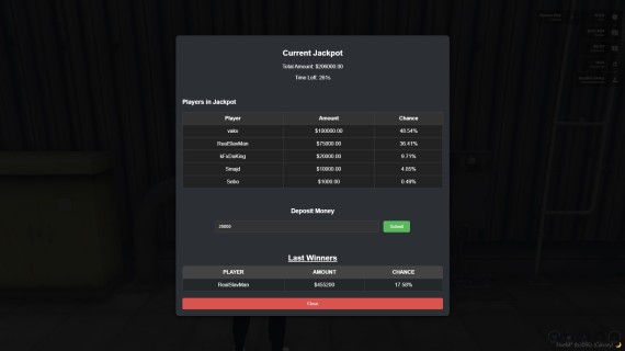 Midnight scripts · Jackpot raffle