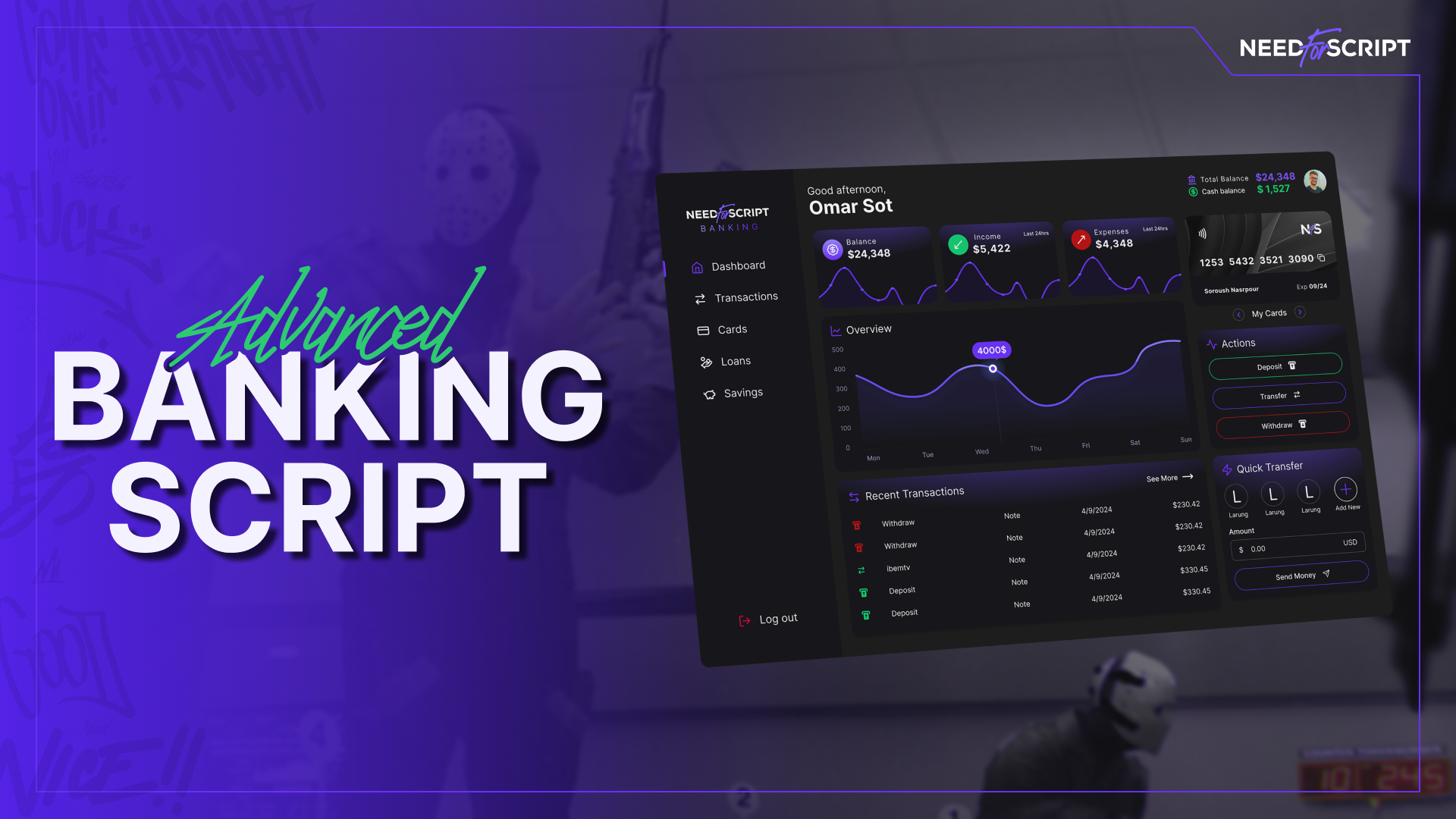 FiveM Banking Script Open Source | Loans Tax Cards ATM | ESX QBCore QBox OXCore