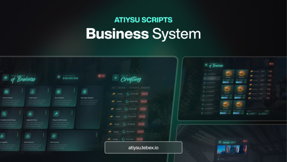 Premium FiveM Scripts | Business Management (Escrow) | Atiysu Scripts | Best ESX & QBCore Scripts