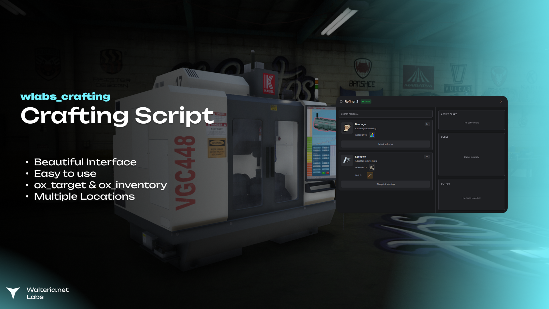 Walteria.net Labs · Handcuff Script