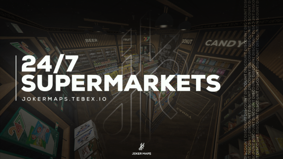 J0KER MAPS 24/7 Supermarkets