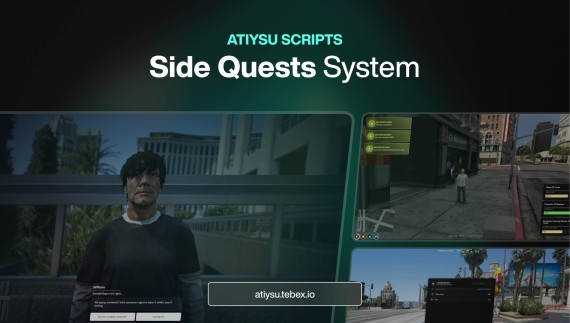 Premium FiveM Scripts | Side Quests (Escrow) | Atiysu Scripts | Best ESX & QBCore Scripts