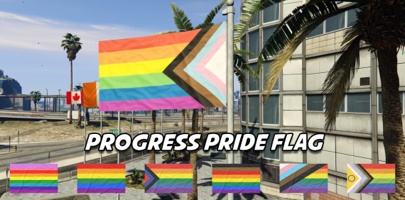 Popcorn Roleplay · Pride Flags (7 variants)