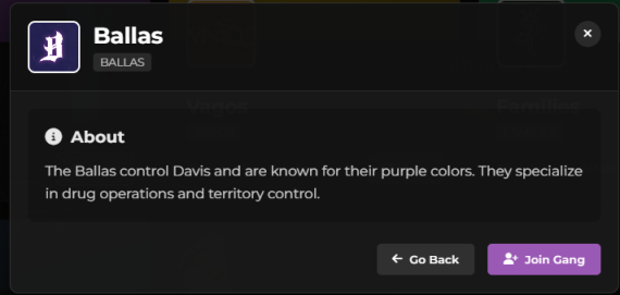 NS · Advanced Gang System