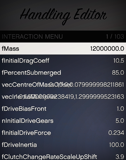 Kentucky RP · Tuning Menu