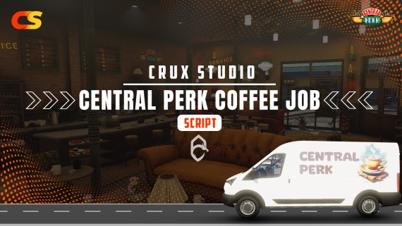 CRUX STUDIO | CENTRAL PERK COFFEE JOB QB / ESX / QBOX
