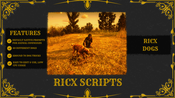 RicX RedM Scripts | Dogs 2.0 LOCKED - RedM Scripts