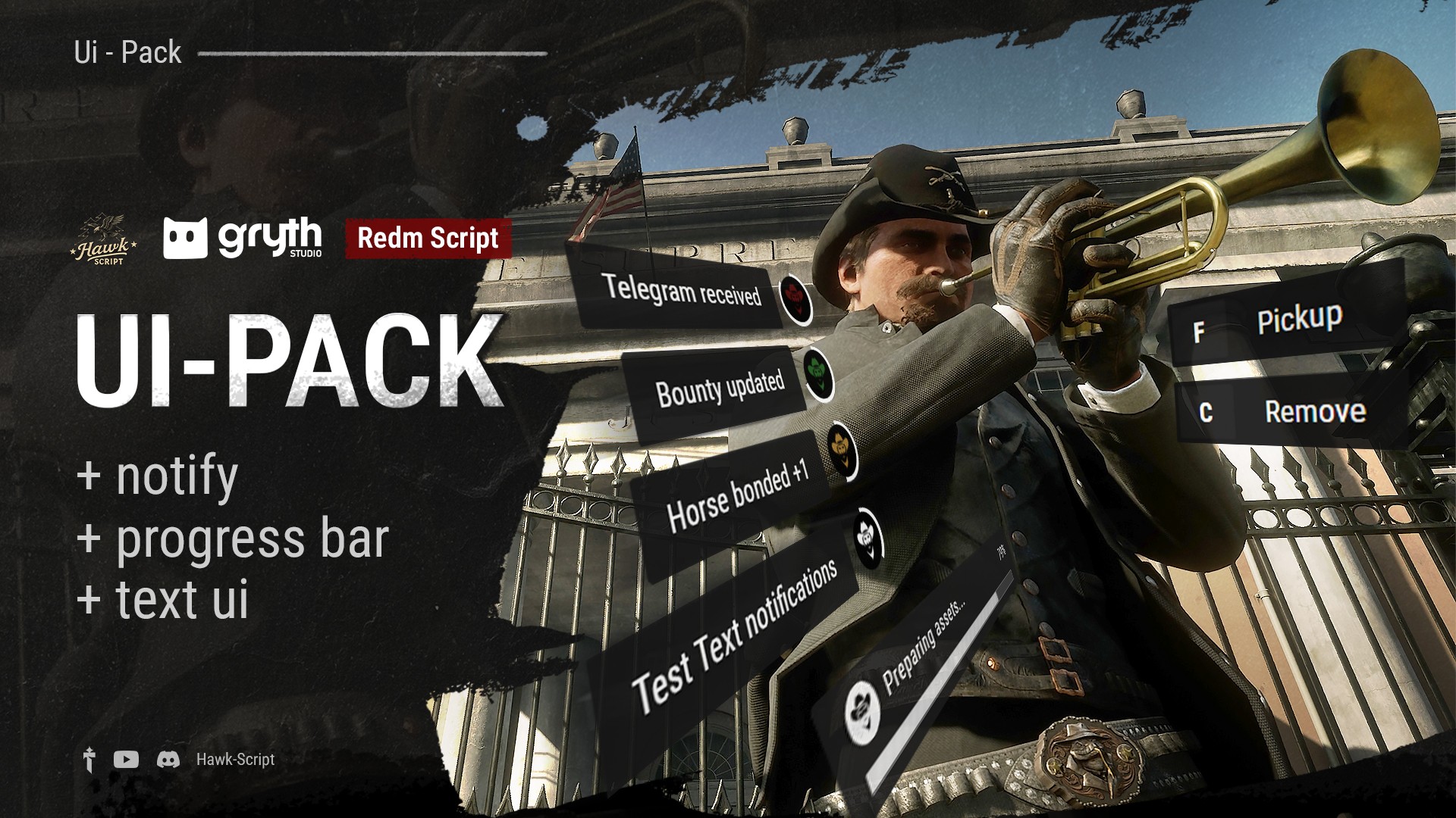 HAWK-SCRIPT · Hawk x Gryth - Ui Pack [ Free ]
