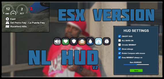 NL Development | [ESX] NL HUD V2 + interact-sound