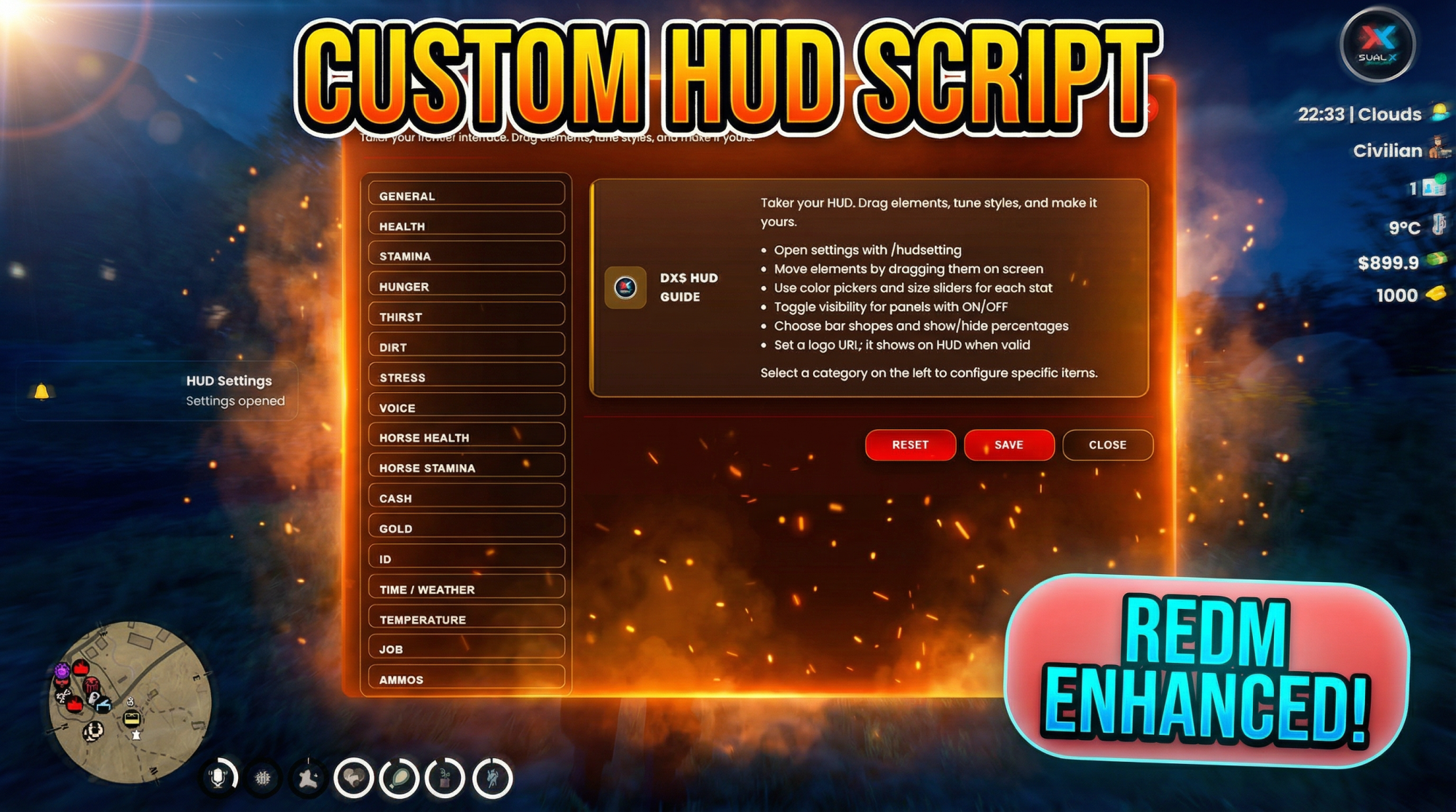 Dual x Scripts · DXS Hud & Metabolism