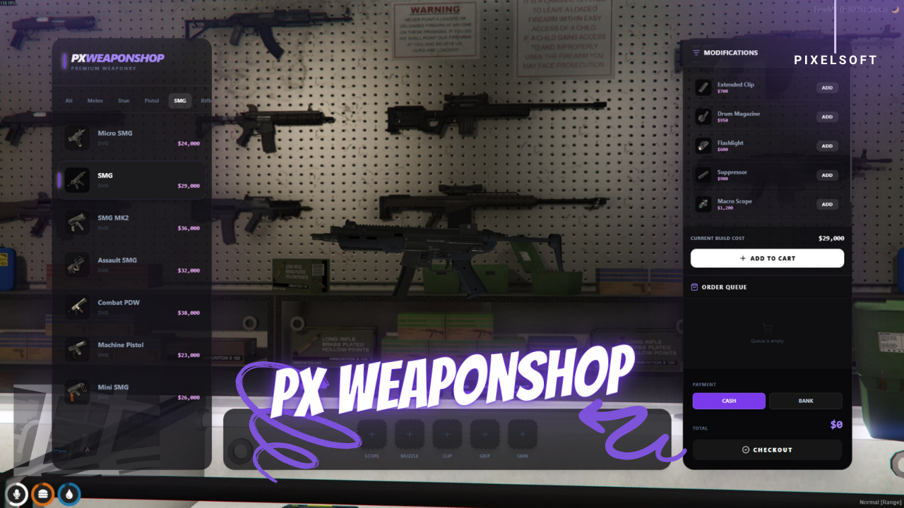 PixelSoft · PX WeaponShop