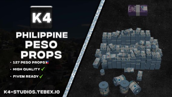 K4 STUDIOS · Philippine Peso Money Props