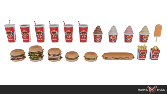 Marx's Mods | (OS) Burger Shot Prop Pack