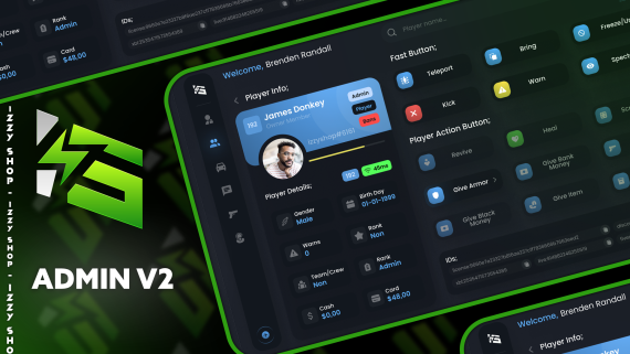 izzy Scripts · [Admin Menu V2] ESCROW QBCORE ESX QBOX